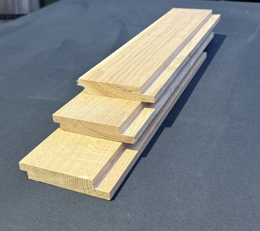 Oak Hardwood Cladding - Shadow Gap