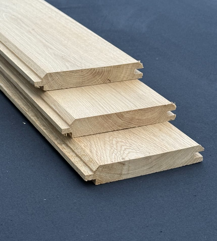 Oak Hardwood Cladding - Shadow Gap